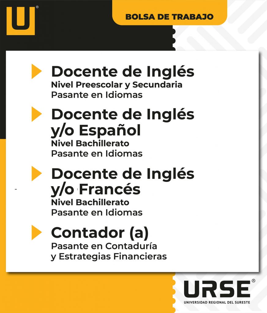 Bolsa de Trabajo URSE - Universidad Regional del Sureste A.C.